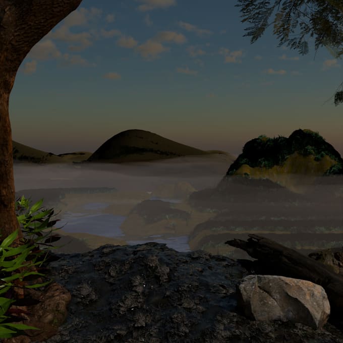 Create simple scenes in blender by Olive125 | Fiverr