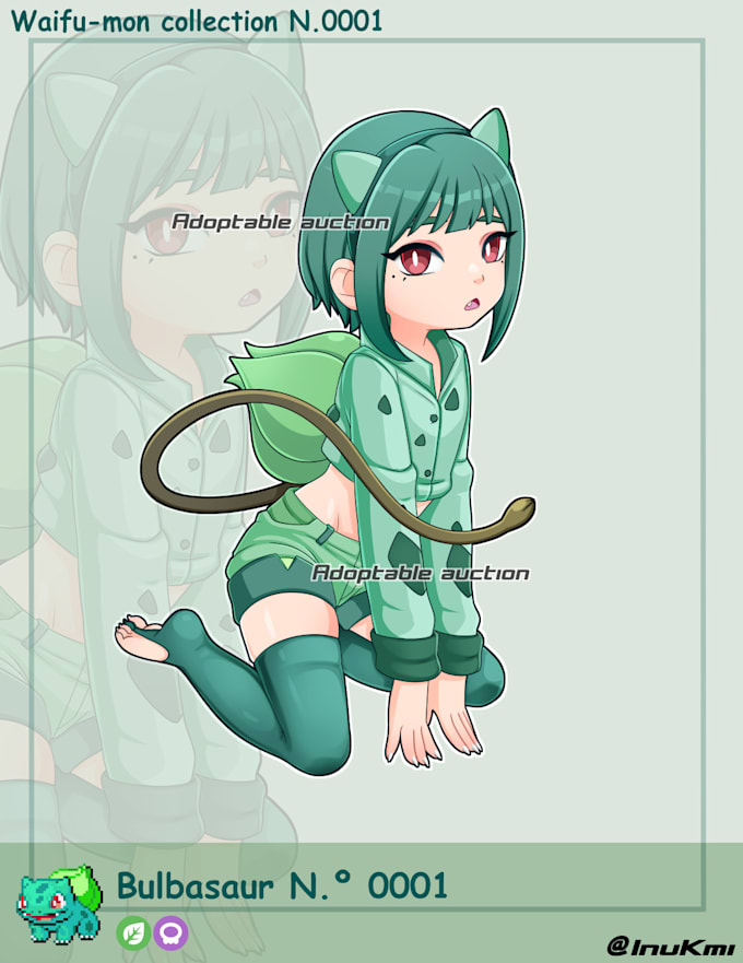 Illust your favorite pokemon as a beautiful waifu by Garo_creator | Fiverr