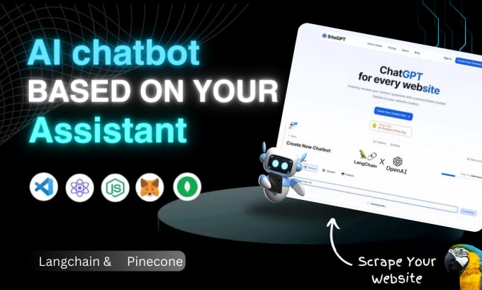 Build ai chatbot, full saas web app, chatgpt langchain, hybrid saas app ... Build ai chatbot, full saas web app, chatgpt langchain, hybrid saas app ...
