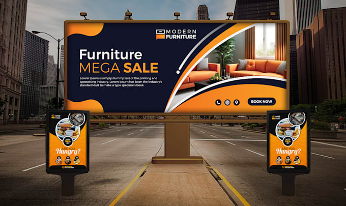 Design billboard, signage, yard sign, vinyl, roll up banner by ...