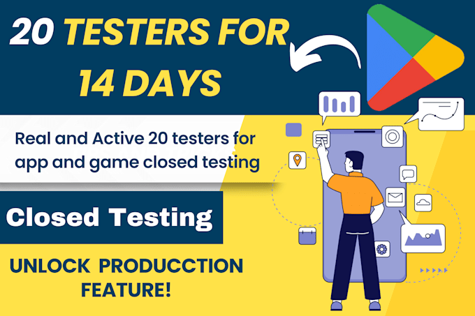 Provide 20 testers for 14 days for google play closed testing by ...