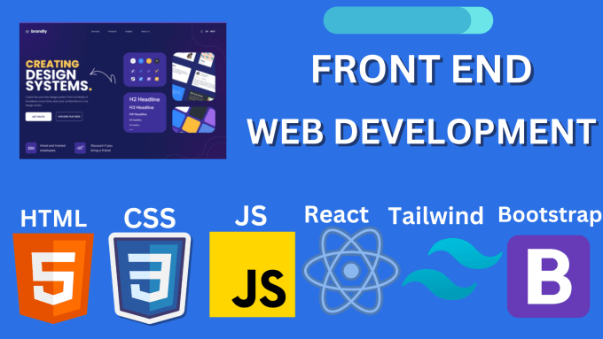 Be Your Frontend Web Developer Using React Html Css Bootstrap Javascript By Alimarketer