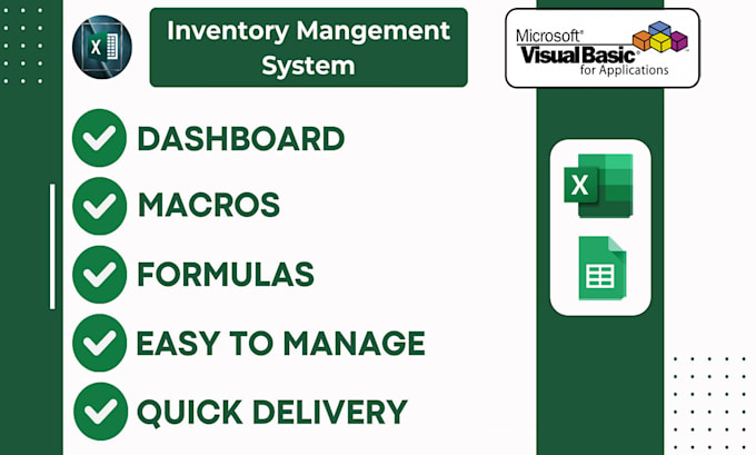 Do inventory management system in microsoft excel by Aashar_1 | Fiverr