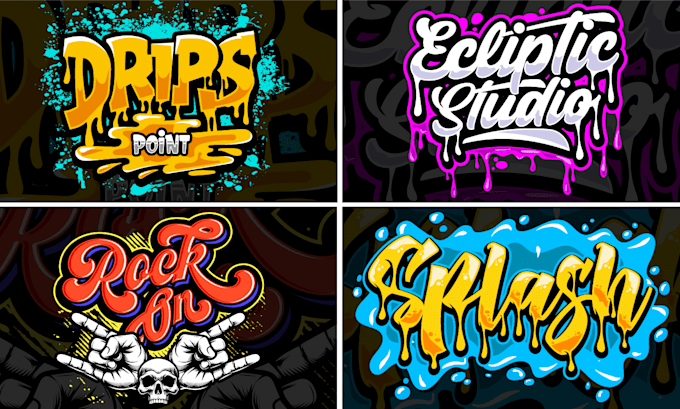 Do custom typography t shirt, handwritten, graffiti, font or text logo ...