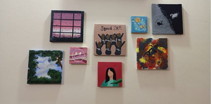 Create customize canvas paintings with acrylic by Sketch_by_zee | Fiverr