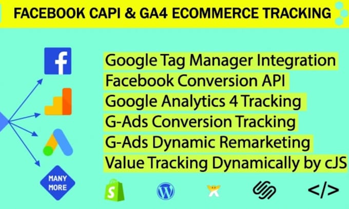 Setup fb pixel capi, ga4 ecommerce tracking by gtm by Nazmul_dev360 | Fiverr