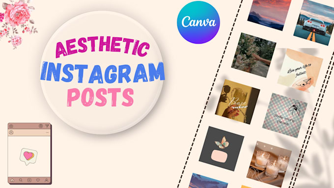 Design aesthetic instagram posts using canva by Luxuriacave | Fiverr