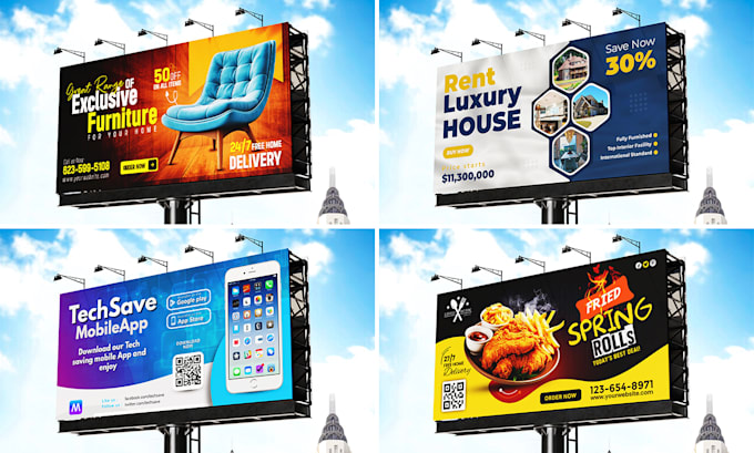 Design billboard, banners, signage, yard sign, backdrop, and vinyl ...