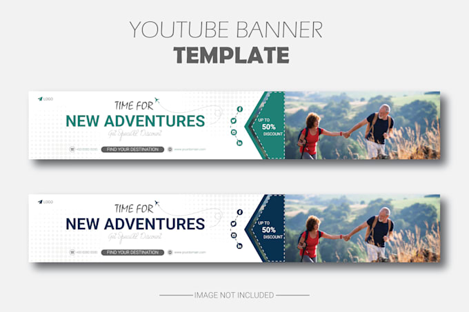 Create a professional youtube banner for you by Vbdouedesign | Fiverr