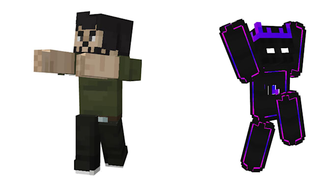 Create your minecraft charakter in pose by Petr_domrdal | Fiverr
