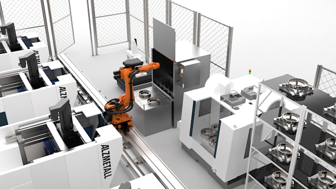 Design autonomous factory with automation and robotics by Ehtesham ...