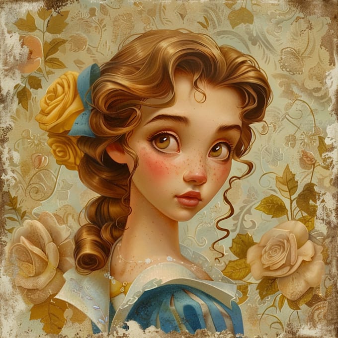 Draw you a beautiful portrait in disney cartoon style by Serpibia | Fiverr