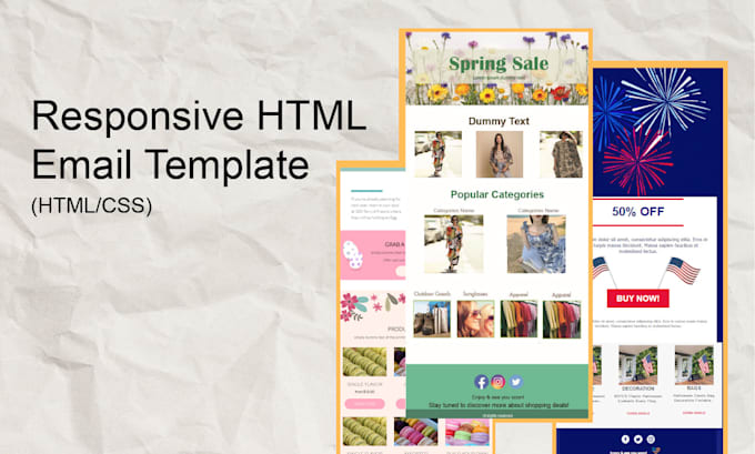 Design a professional html email template or newsletter by Palak_soni ...
