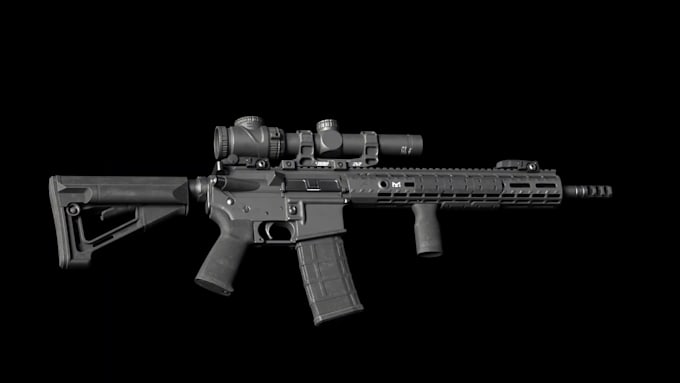 Fps animation, 3d gun animation, 3d weapon animation, 3d machine gun ...