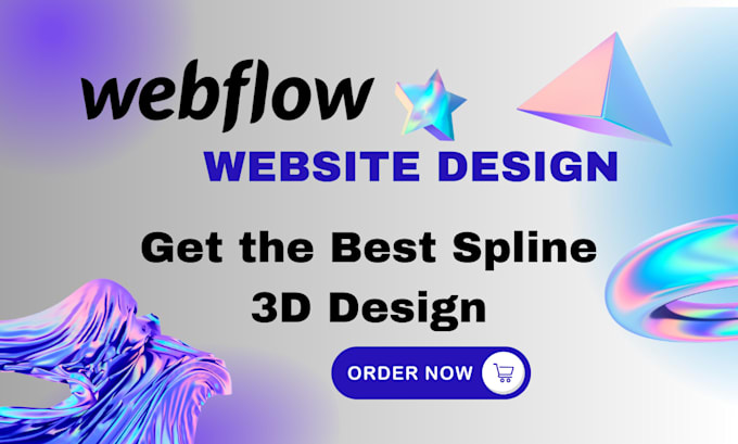 Create 3d design in spline, design webflow 3d spline animation shopify spline by Mia_pete | Fiverr