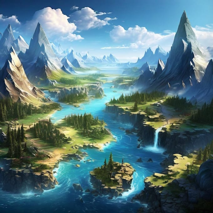 Create custom maps for your fantasy world by Motemekoa | Fiverr