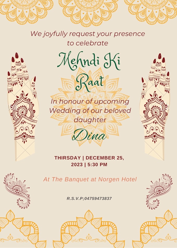 Design invitation card, wadding cards, birthday cards, etc anything you ...