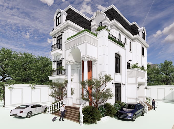 House design,3d rendering modeling by Thangthuy | Fiverr