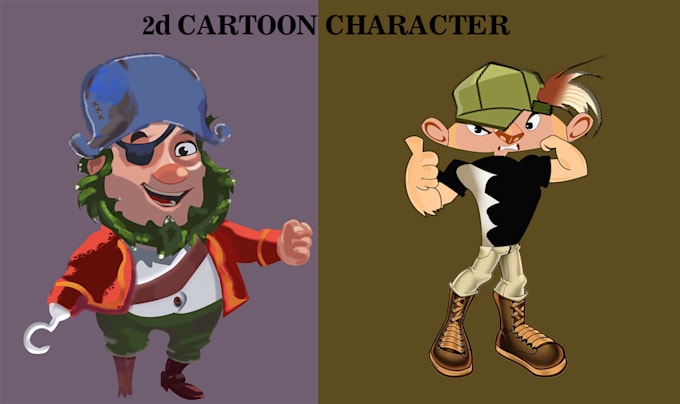 Create 2d game cartoon by Malikahmiii | Fiverr