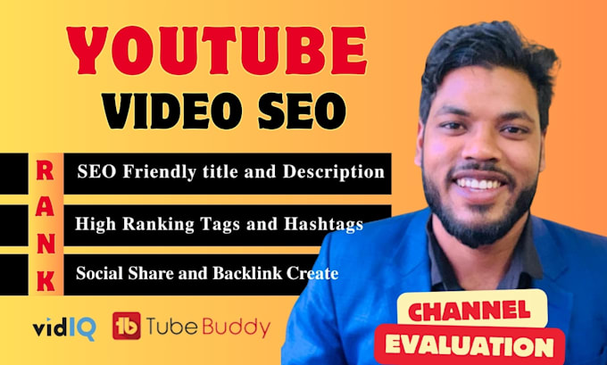 Do youtube video seo to improve video ranking subs, views, and channel ...