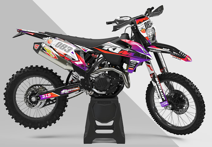 Create design wrap decal sticker for your mx motorcycle by Kinggrpx ...