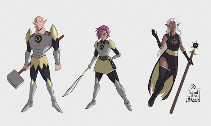 Draw your character digitally by Rrodriguezart | Fiverr