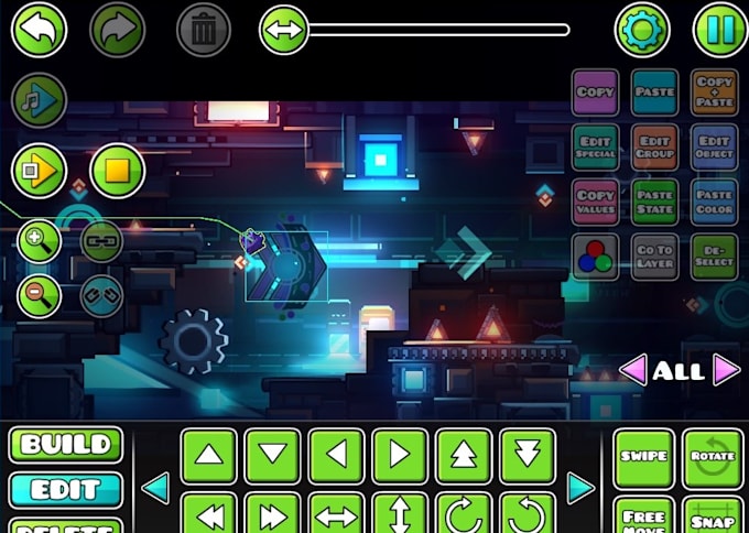 Decorate a 1m level feature in geometry dash by Landongd | Fiverr