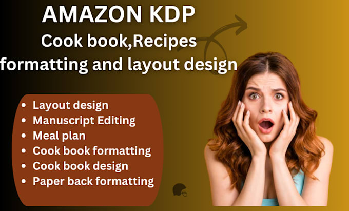 Do layout design, amazon kdp and formatting for your recipes book by Sunyny | Fiverr