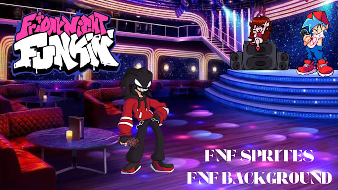 Do background for fnf mod,fnf sprite animation, fnf sprites for fnf ...