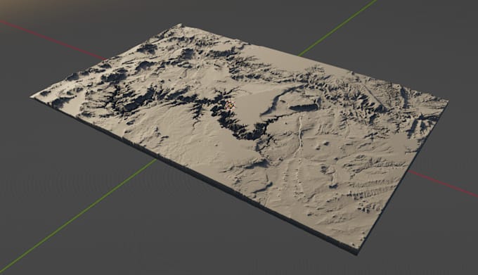 Create a 3d map for you to 3d print or cnc carve by Duiliocostantin ...