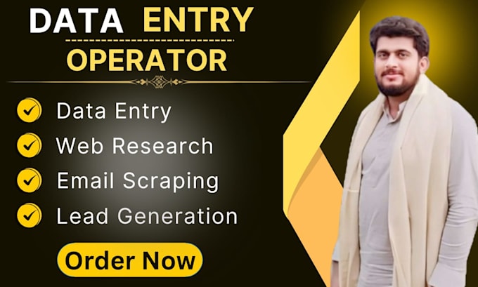 Excel data entry, web research, web scraping, pdf to excel by Ijazkhan778 | Fiverr