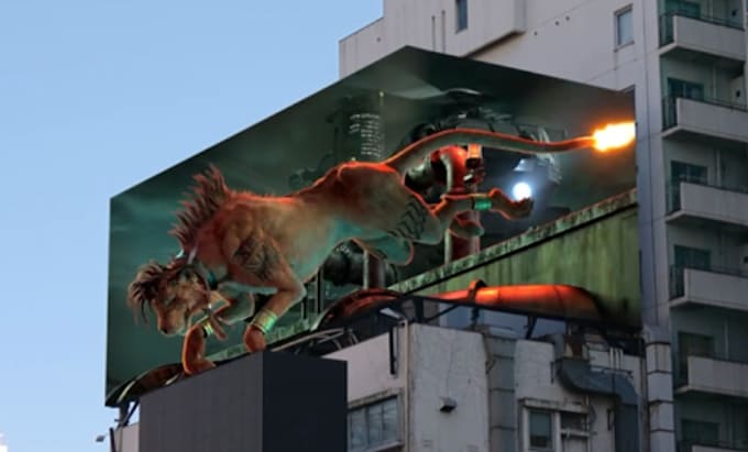 3d billboard animation, cgi animation, vfx, billboard, anamorphic ...