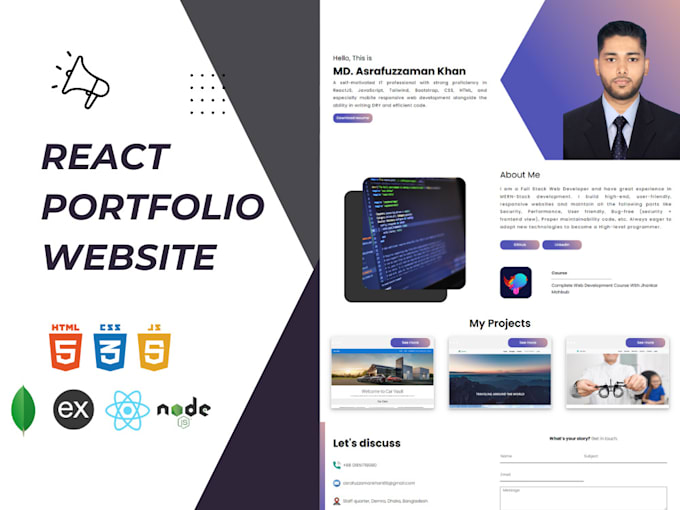 Build portfolio website, business website with react and framer by ...