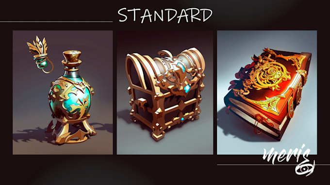 Draw 2d game icons, items, objects, props by Merismodel | Fiverr