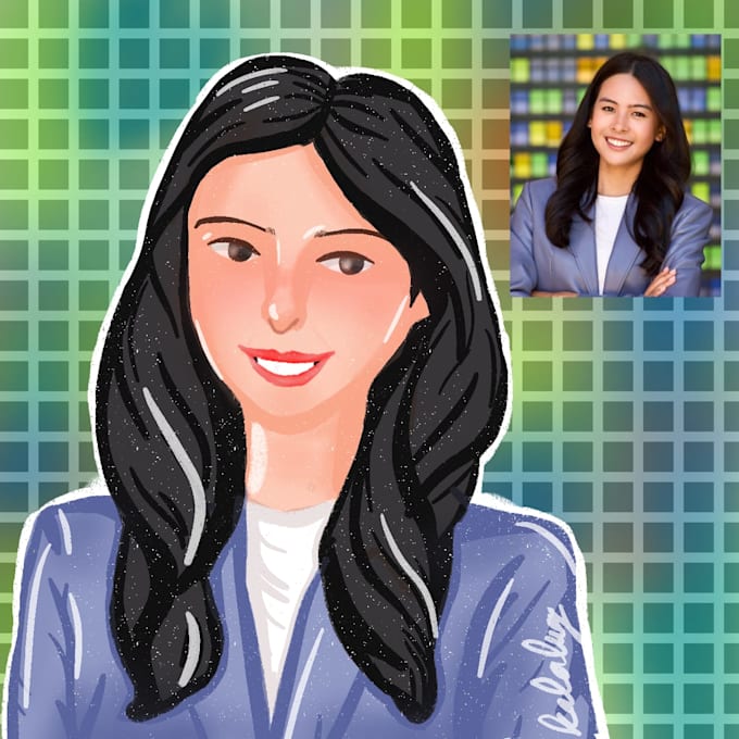 Create lineless potret illustration by Kalaluangsaja | Fiverr