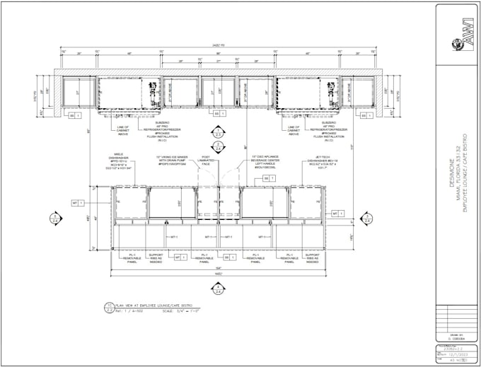 Draw detailed millwork shop drawings by Daniela2angel | Fiverr