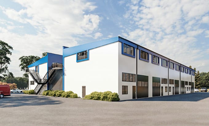 Model 3d cgi warehouse design with realistic 3d rendering by James ...