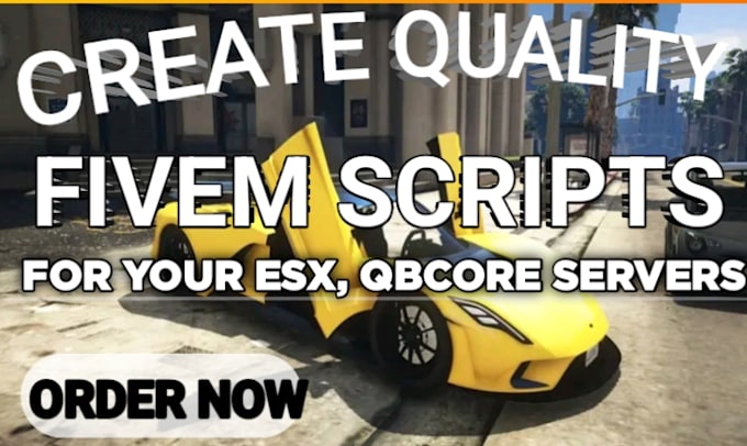 Cree scripts fivem de calidad para su servidor qbcore y esx