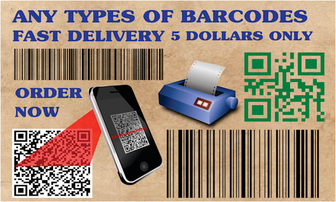 Create custom barcode and qr code design by Muhammadramz258 | Fiverr