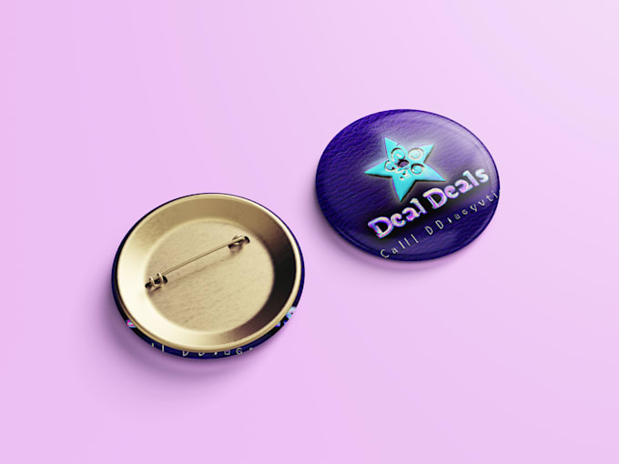 Design custom pin button badges by Designbysheran | Fiverr