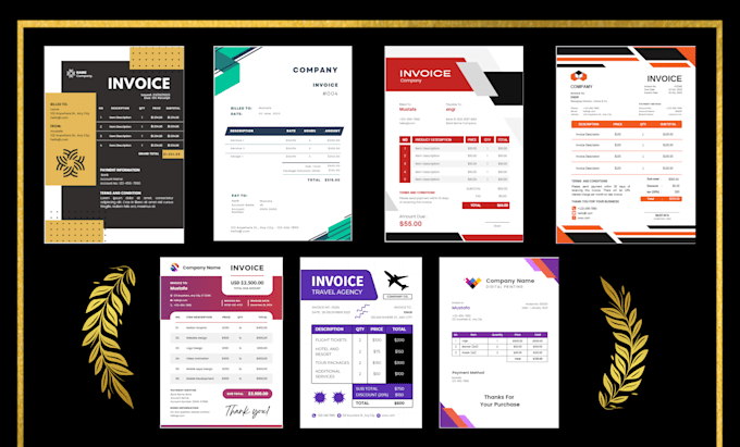 Create professional invoice design by Enginerhub | Fiverr