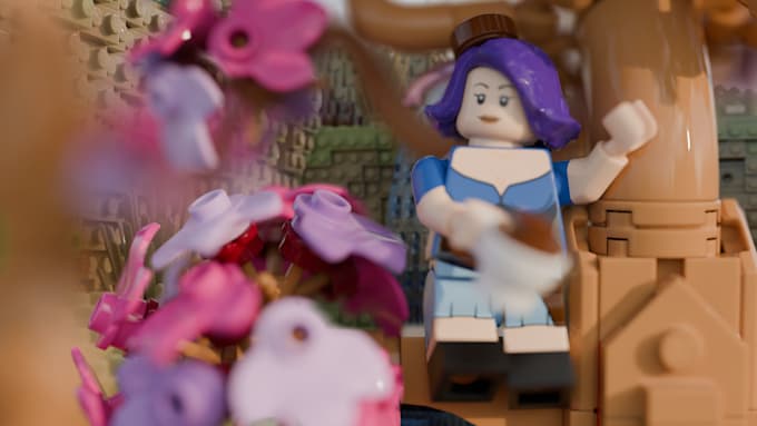 Create textures and render a custom lego minifigure design by Amyoak1 ...