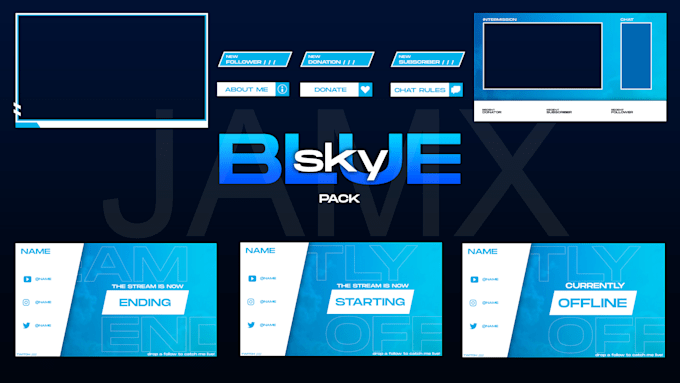 Create a personalized stream overlay by Jamxfx | Fiverr