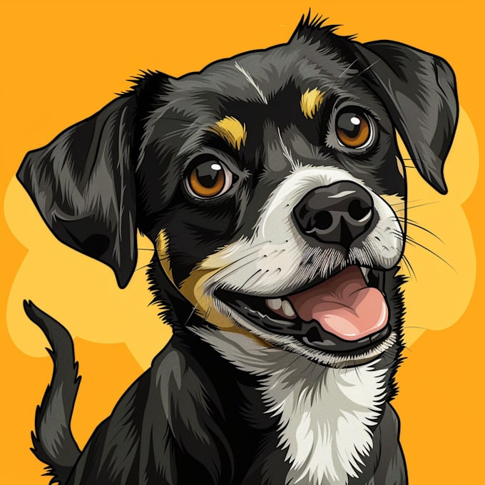 Create your dog or any pets into cartoon by Octoze | Fiverr