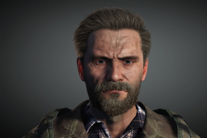 3d hyper realistic character modeling, 3d game character, realistic ...