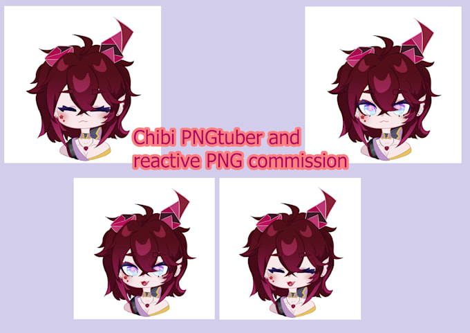 A custom pngtuber character model for streaming by Mikimiro | Fiverr