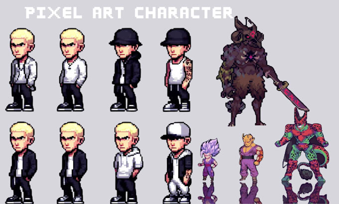 Machen sie pixel-art-sprite-sheet, 2d-sprite-animation, rpg-maker ...