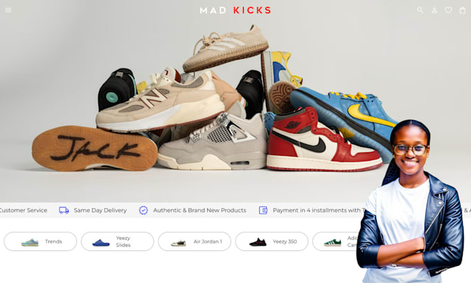 Design shopify sneaker store, sneaker website, sneaker reselling ...