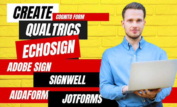 Set qualtrics echosign adobe sign signwell jotforms aidaform cognito ...