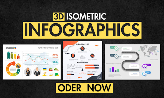 Create stunning 3d isometric infographics for business by Syedghamza ...